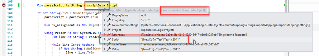 VB.Net Roslyn Debugger replaces square brackets with round brackets in ...
